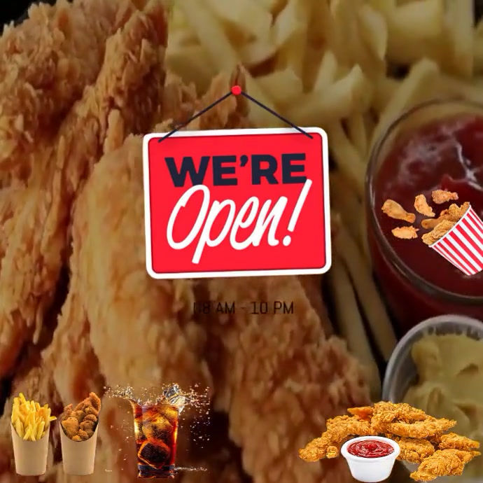 Plantilla de Fast Food Restaurant Poster | PosterMyWall