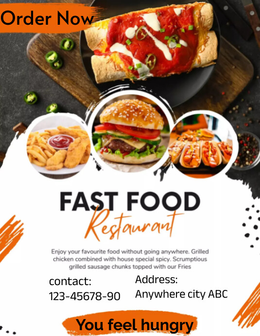 Fast food template | PosterMyWall