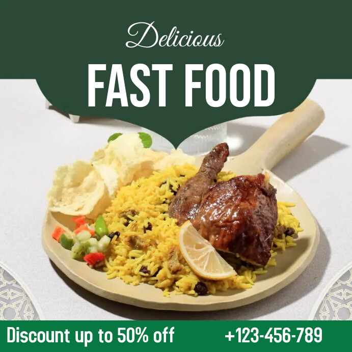 Fast food templates | PosterMyWall