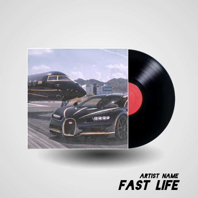 FAST LIFE VINYL STYLE MIXTAPE COVER DESIGN Template | PosterMyWall