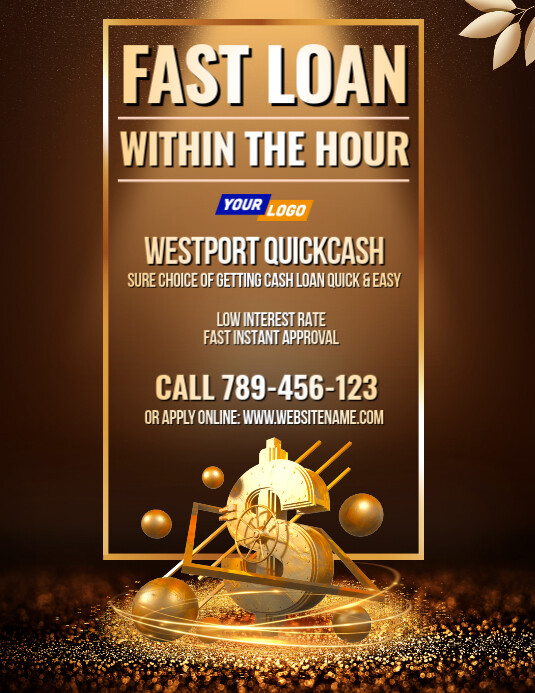 Fast Loan Quick Cash Ad Flyer Template | PosterMyWall