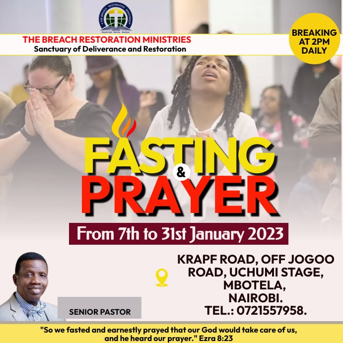 Copy of fasting and prayer 3 | PosterMyWall