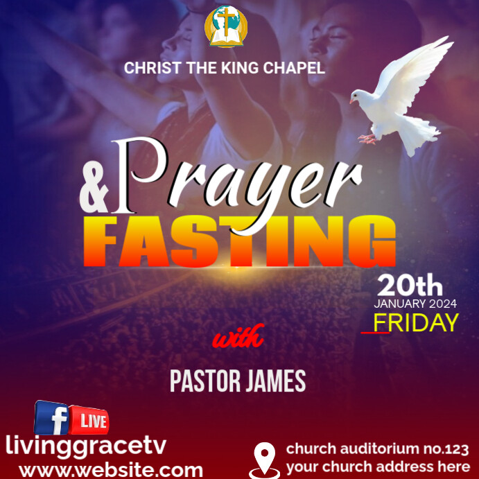 FASTING AND PRAYER Template | PosterMyWall