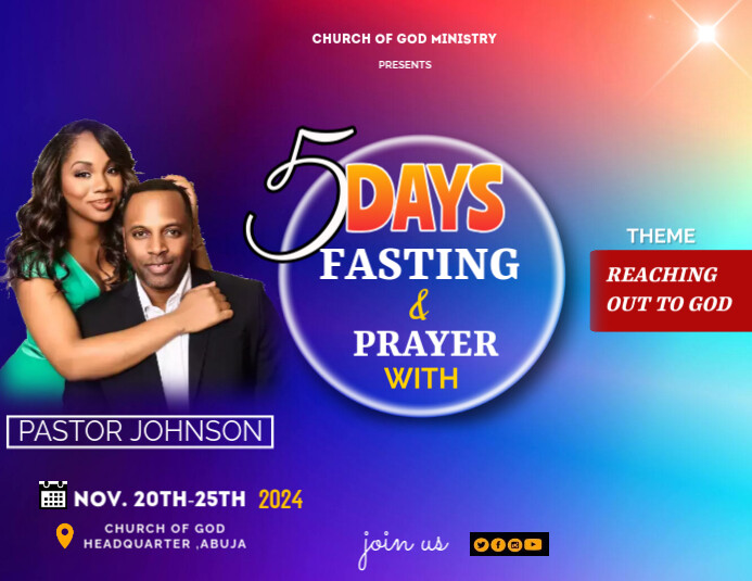 fasting and prayer Template | PosterMyWall