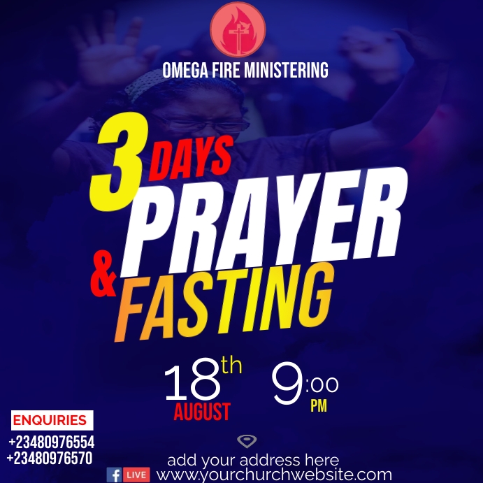 fasting and prayer Template | PosterMyWall