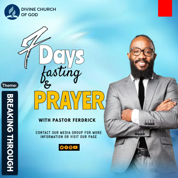 fasting and prayer design template | PosterMyWall