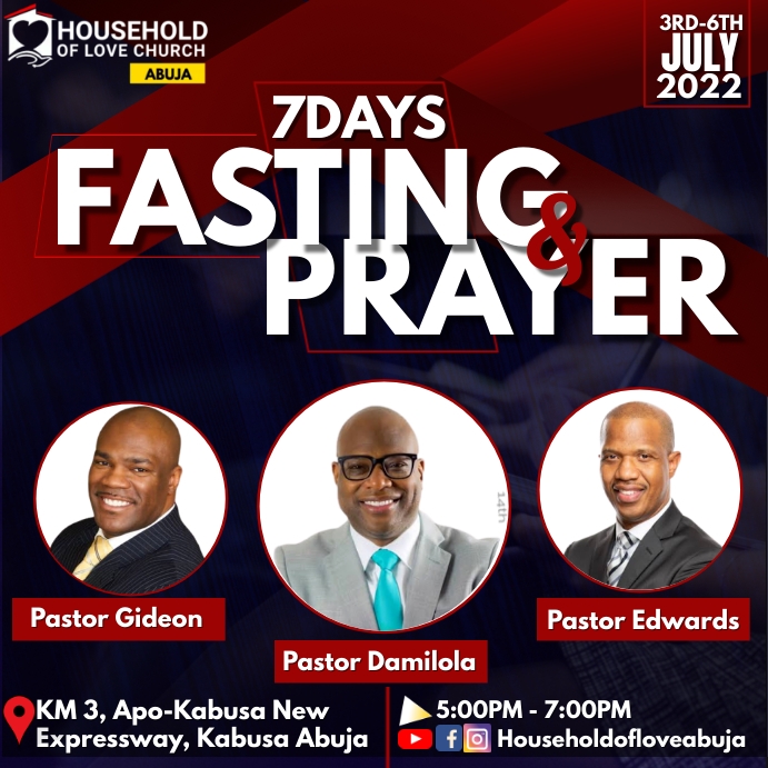 FASTING AND PRAYER FLYER DESIGN TEMPLATE (5) | PosterMyWall