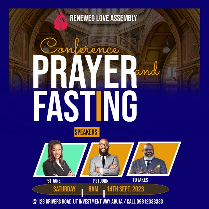 fasting and prayer flyer Template | PosterMyWall