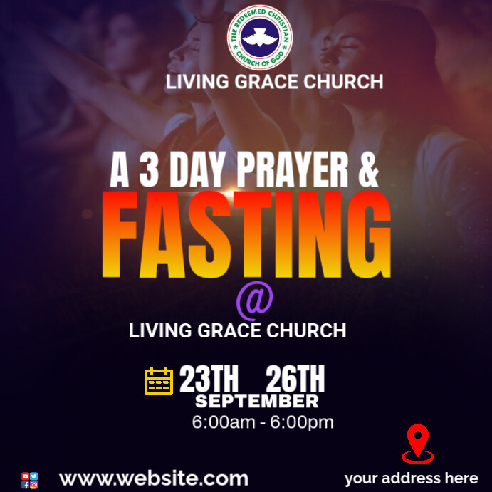FASTING AND PRAYER FLYER Template | PosterMyWall