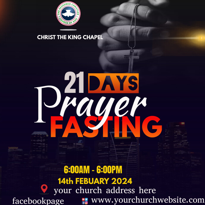 fasting and prayer flyer TEMPLATE (1) | PosterMyWall
