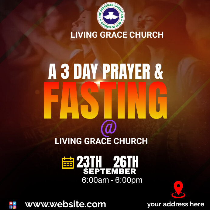 fasting and prayer flyer TEMPLATE (2) | PosterMyWall