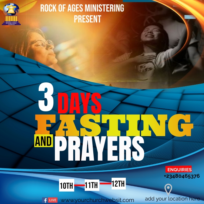 fasting and prayer flyer TEMPLATE | PosterMyWall