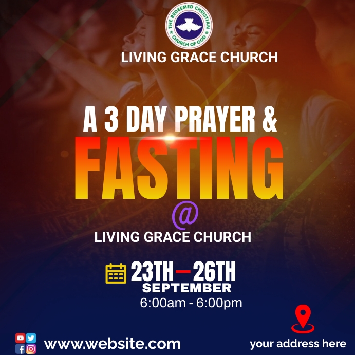 fasting and prayer flyer TEMPLATE | PosterMyWall