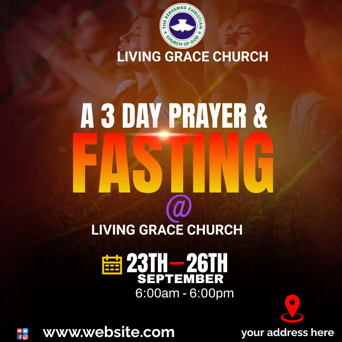 fasting and prayer flyer TEMPLATE | PosterMyWall