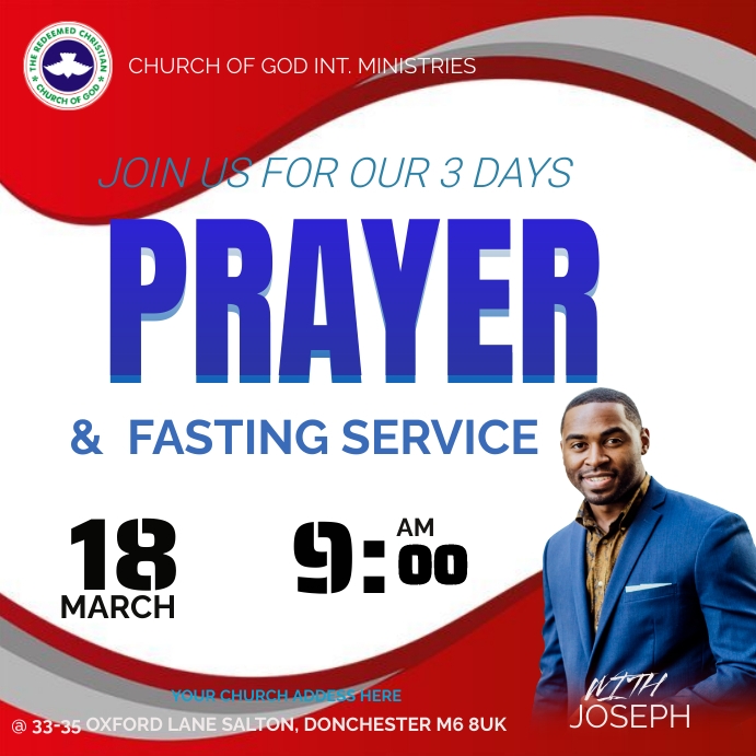 fasting and prayer service Template | PosterMyWall