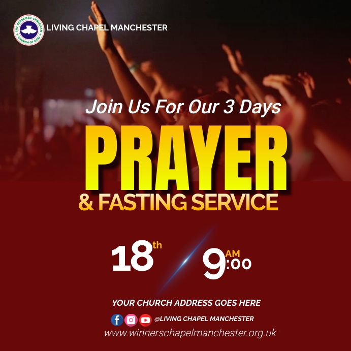 fasting and prayer service Template | PosterMyWall