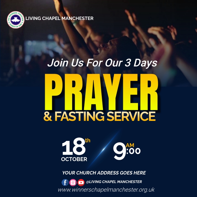 fasting and prayer service Template | PosterMyWall