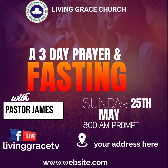 Fasting and prayer template | PosterMyWall