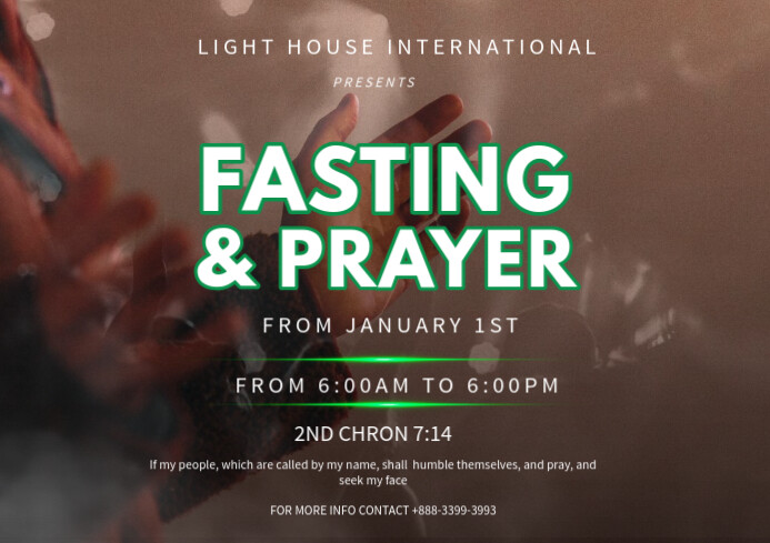 fasting and prayer template | PosterMyWall