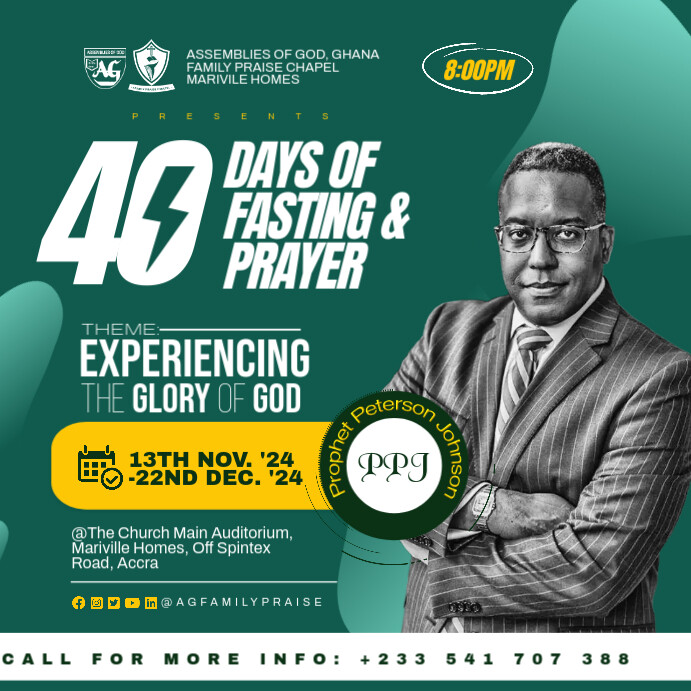 Fasting and Prayers Church Flyer Template | PosterMyWall
