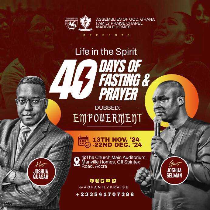 Fasting and Prayers Church Flyer Template | PosterMyWall