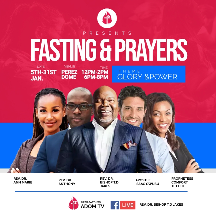 Fasting and Prayers Church Flyer Template | PosterMyWall