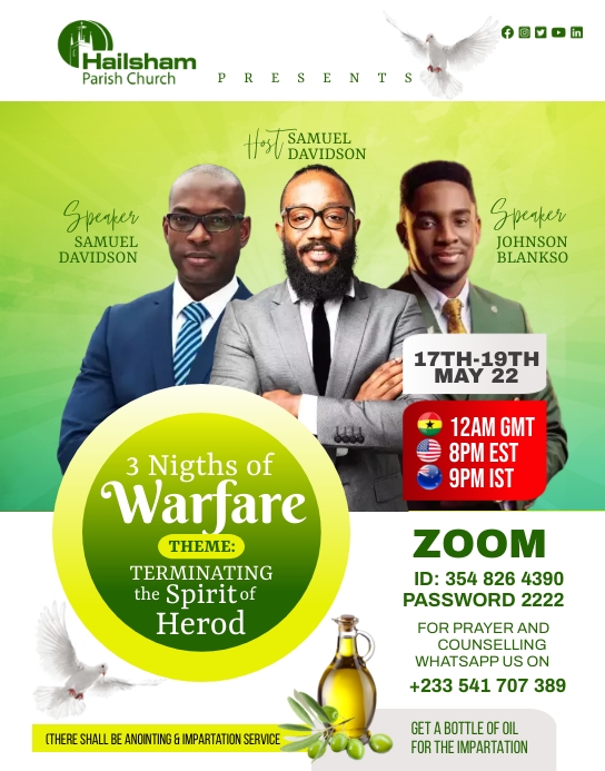 Fasting and Prayers Church Flyer Template | PosterMyWall