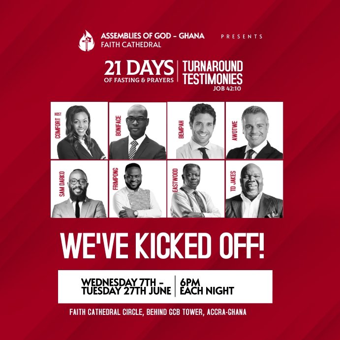 Fasting and Prayers Church Flyer Template | PosterMyWall