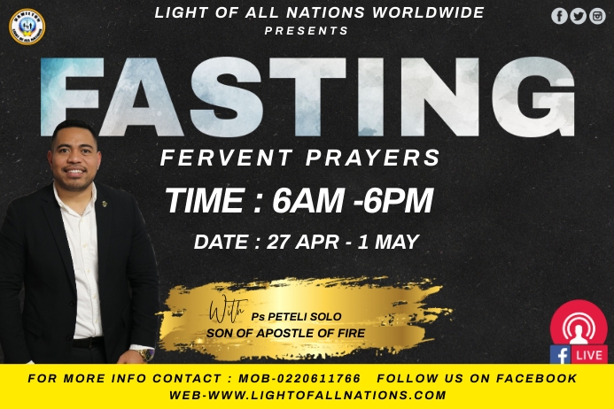 FASTING CHURCH Template | PosterMyWall