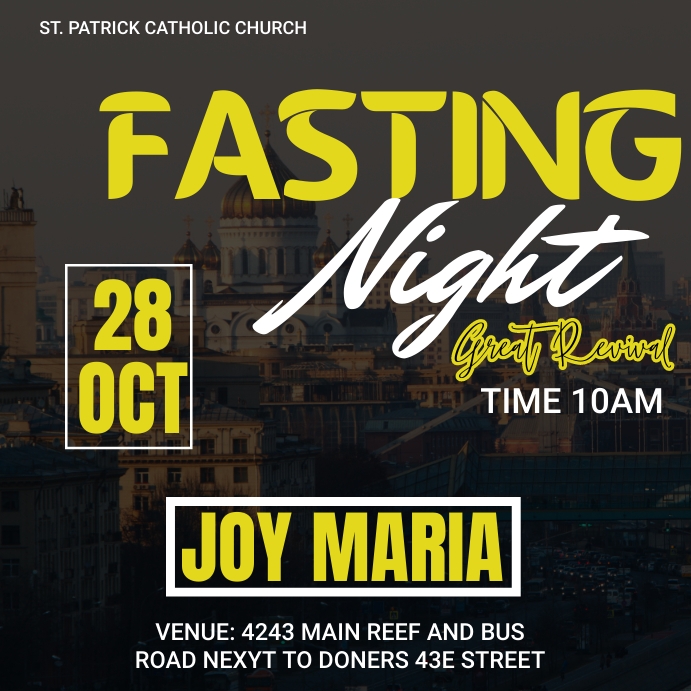 Fasting night Template | PosterMyWall