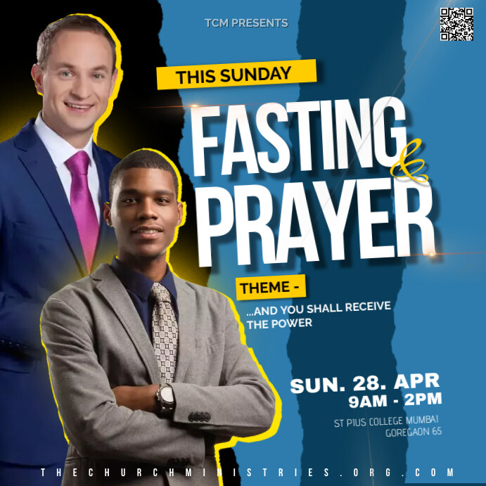 Fasting prayer Flyer Template | PosterMyWall
