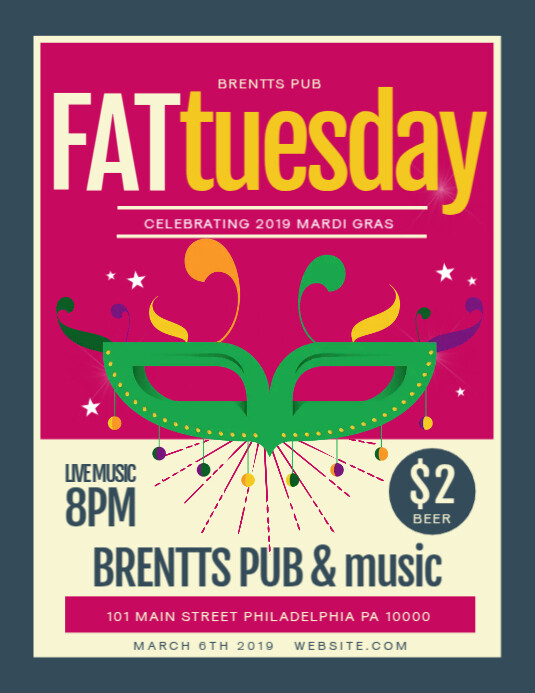 Copy of fat tuesday | PosterMyWall