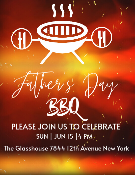 Father's Day BBQ Template | PosterMyWall
