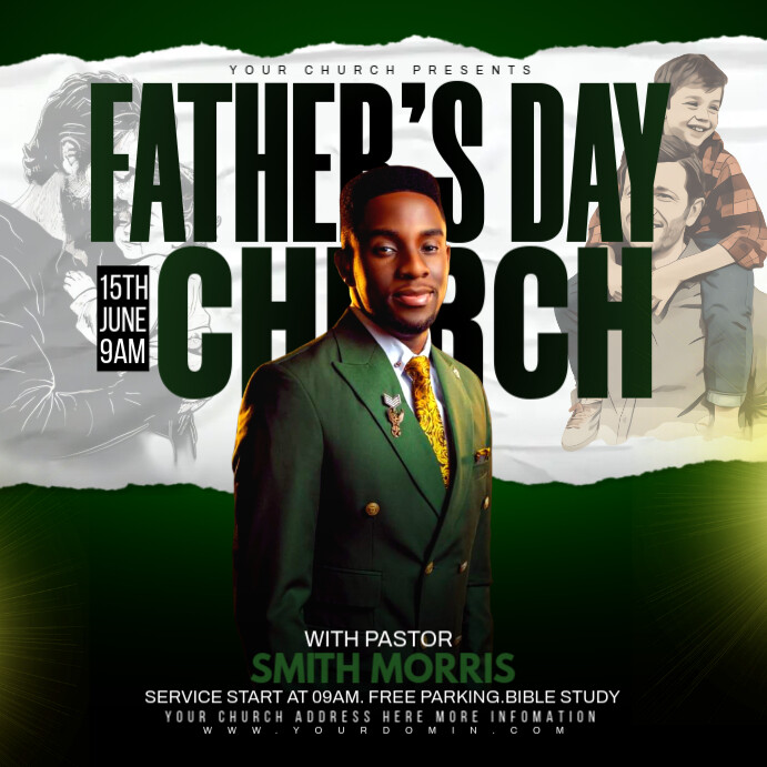 Father's Day Church Template | PosterMyWall