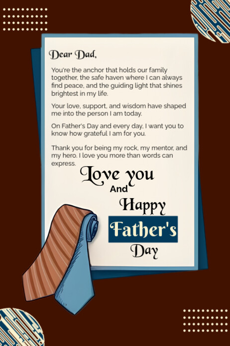 Copy of Father's Day letter | PosterMyWall