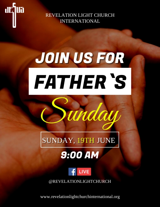 Copy of Father`s day Sunday service poster | PosterMyWall