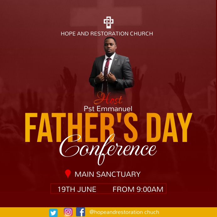 Father’s day conference Template | PosterMyWall