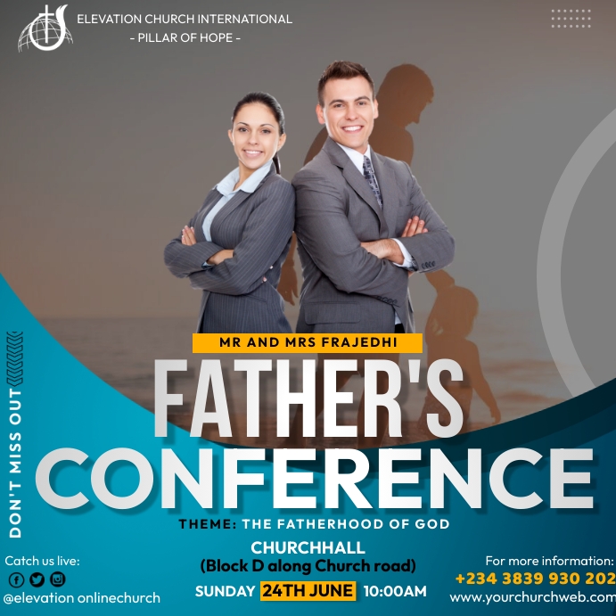 Father's Conference Template | PosterMyWall