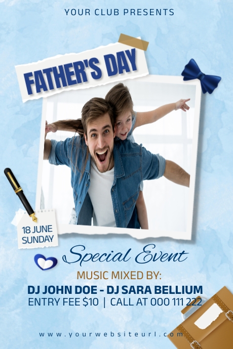 Father's day, event, party Template | PosterMyWall