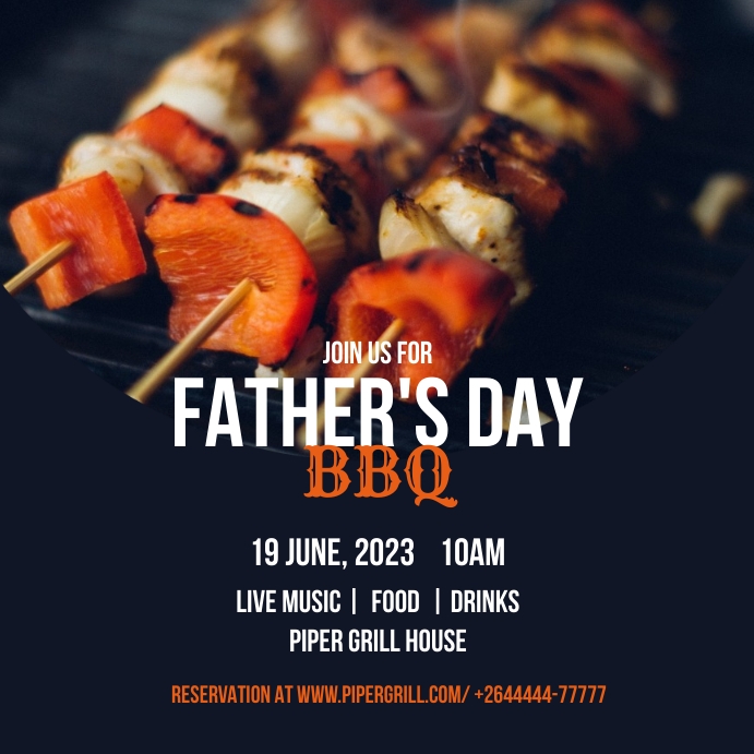 Father's Day Bbq Template | PosterMyWall