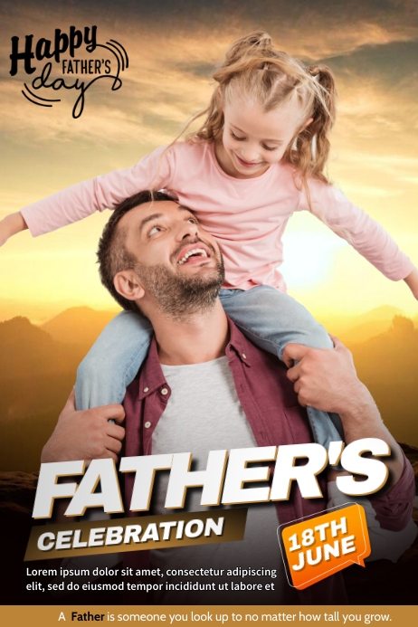 Copy of Father's Day Best Dad Poster | PosterMyWall