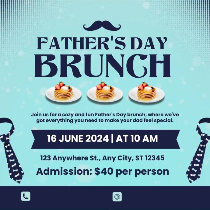Plantilla de Father's Day Brunch | PosterMyWall