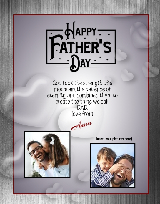 Father's Day Card Template | PosterMyWall