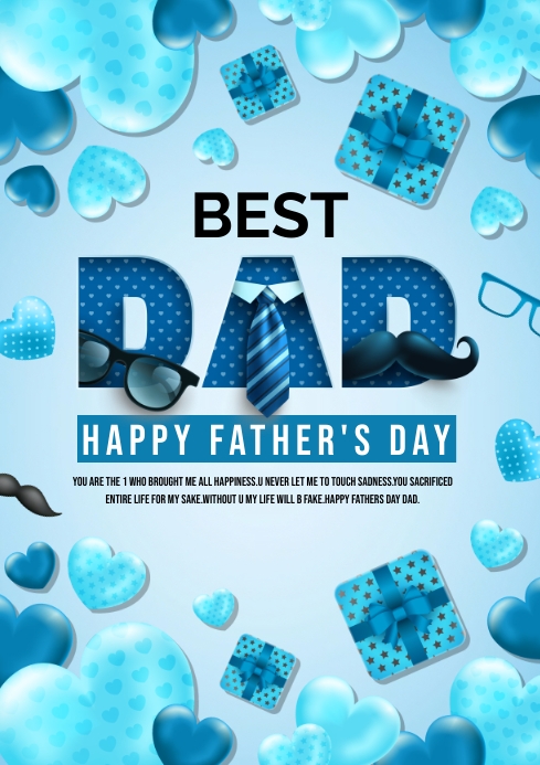 Father's day card Template | PosterMyWall
