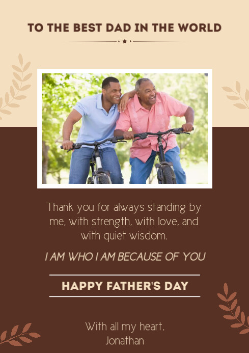 Father's Day Card Template | PosterMyWall