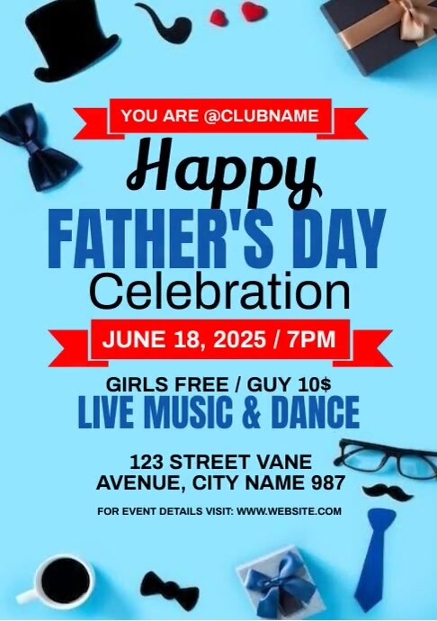 Father's Day Celebration Template | PosterMyWall