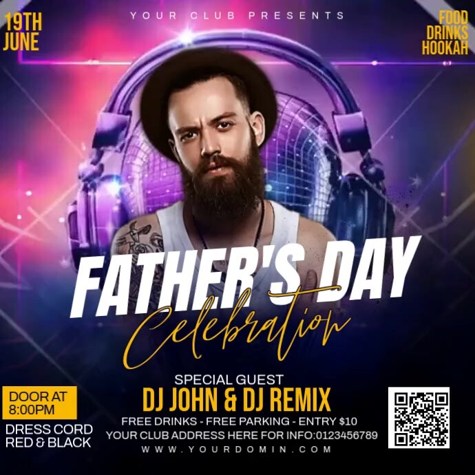 FATHER'S DAY CELEBRATION Template | PosterMyWall