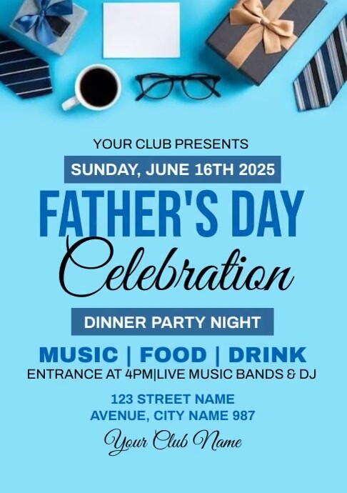 Father's Day Celebration Template | PosterMyWall