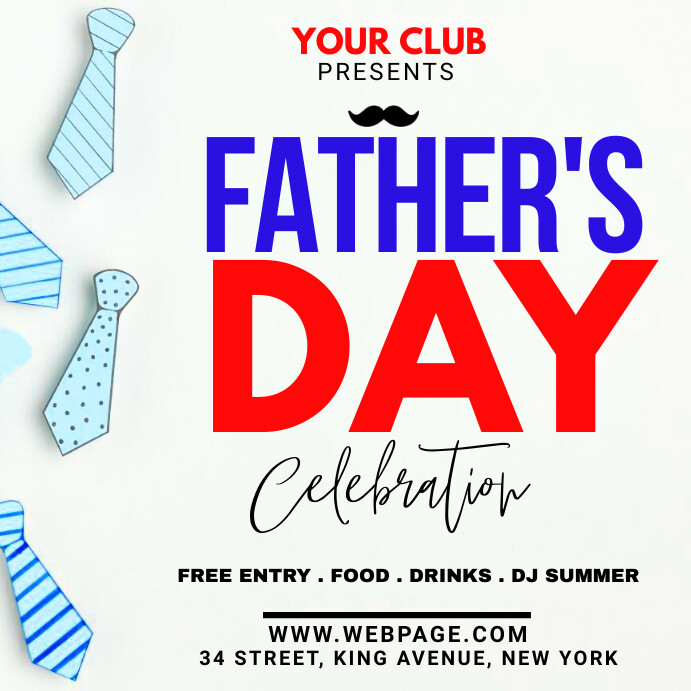 Copy of father's day celebration instagram post | PosterMyWall
