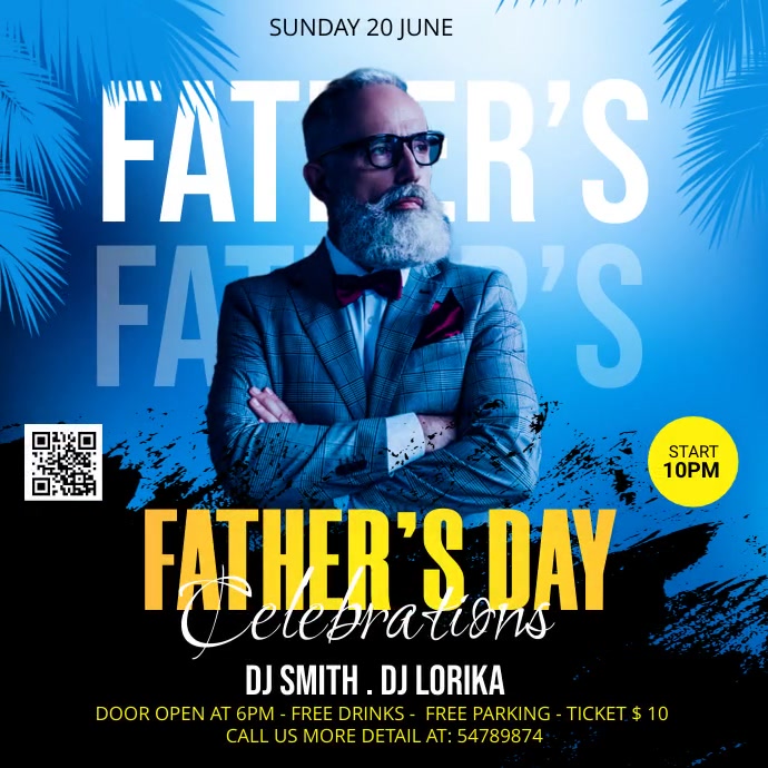 Father's Day Celebration Template | PosterMyWall